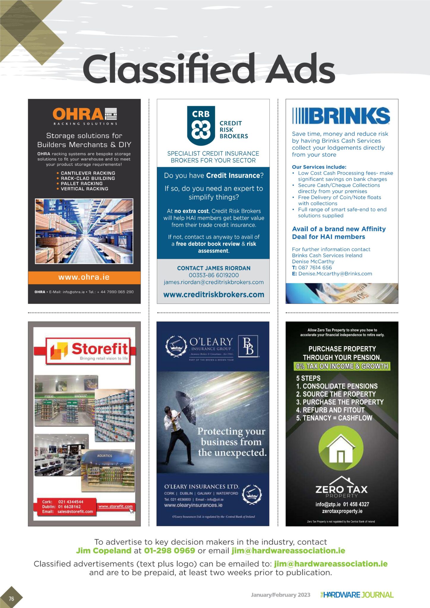 Classified Ads - The Hardware Journal